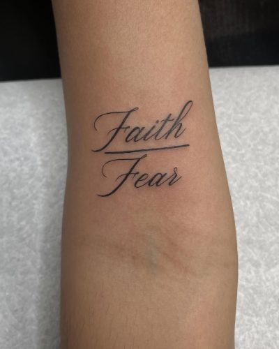 25 Faith Over Fear Tattoo Designs That Inspire Strength and Courage