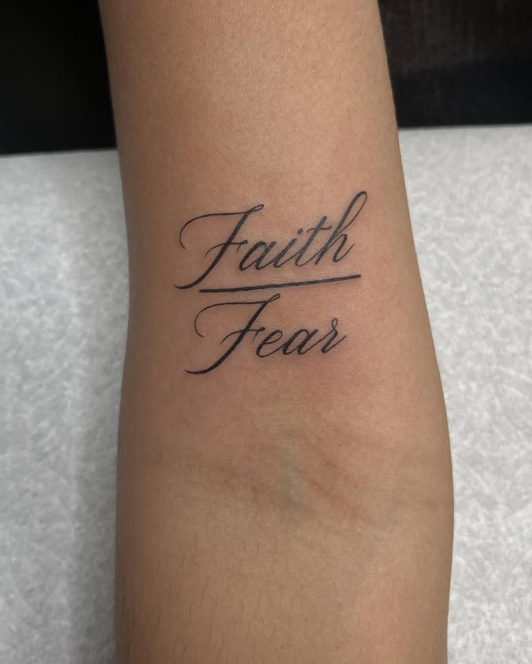 25 Faith Over Fear Tattoo Designs That Inspire Strength and Courage