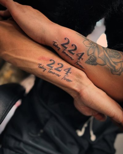 25 Unique 224 Tattoo Ideas: Designs, Fonts, Meanings & Placement for ...
