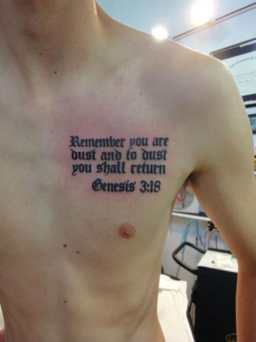 25 Bible Verse Tattoo Ideas for Men and Women – Forearm, Chest, Ribs ...