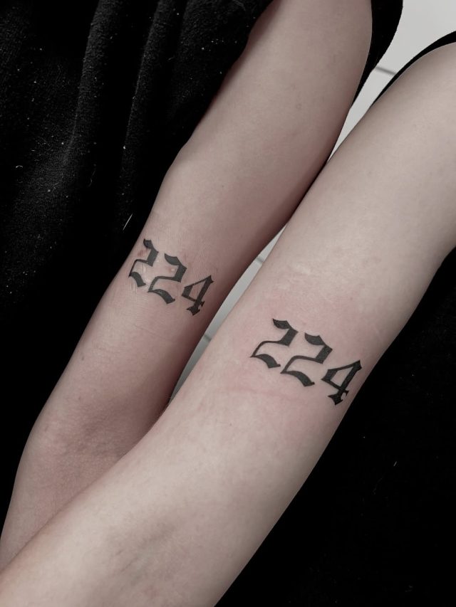 25 Unique 224 Tattoo Ideas: Designs, Fonts, Meanings & Placement for ...