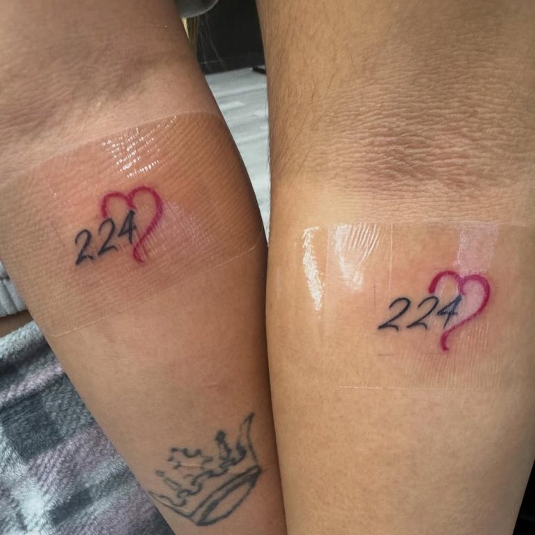 25 Unique 224 Tattoo Ideas: Designs, Fonts, Meanings & Placement for ...