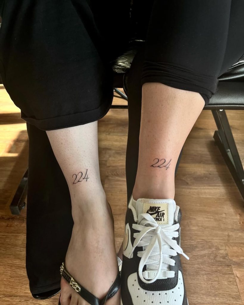 25 Unique 224 Tattoo Ideas: Designs, Fonts, Meanings & Placement for ...