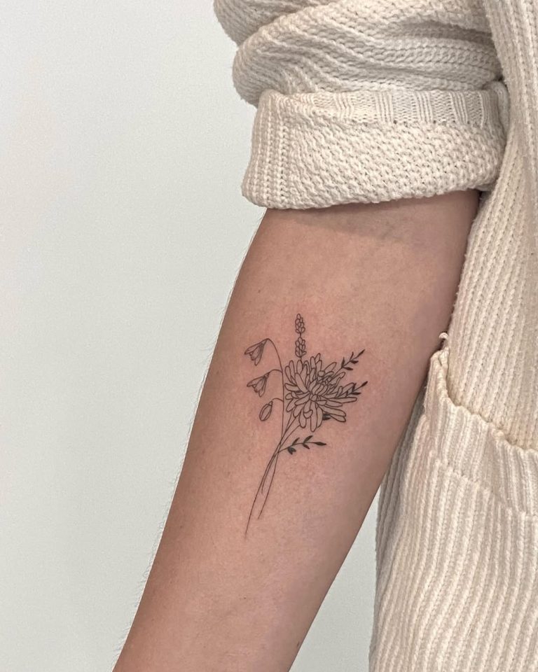 26 January Birth Flower Tattoo Ideas: Stunning Carnation and Snowdrop ...