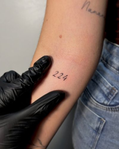 25 Unique 224 Tattoo Ideas: Designs, Fonts, Meanings & Placement for ...