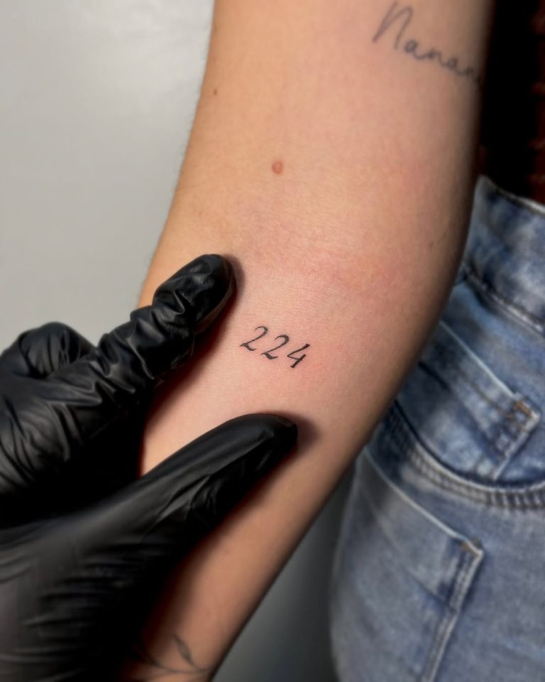 25 Unique 224 Tattoo Ideas: Designs, Fonts, Meanings & Placement for ...