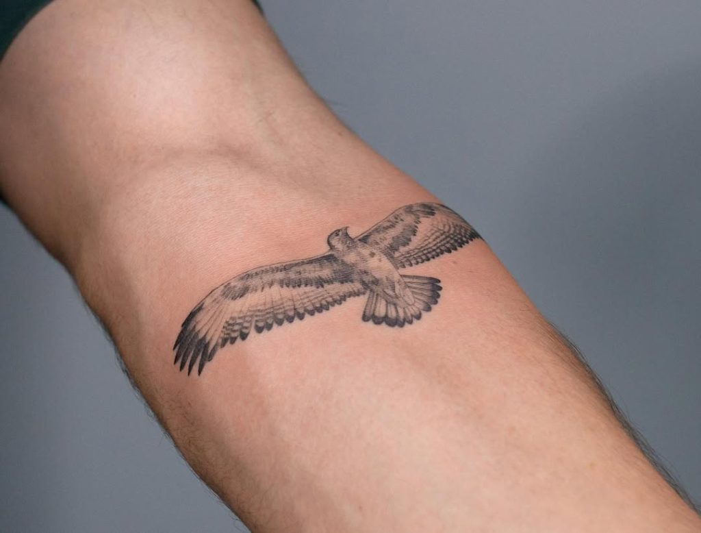 Hawk tattoo ideas for men and women: bold black, fine line and ...
