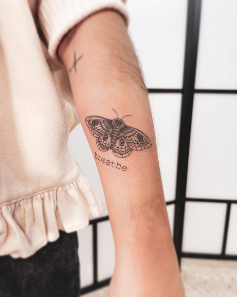 Breathe Tattoo Ideas 2026: Minimal Script, Typewriter Font, Symbolic ...