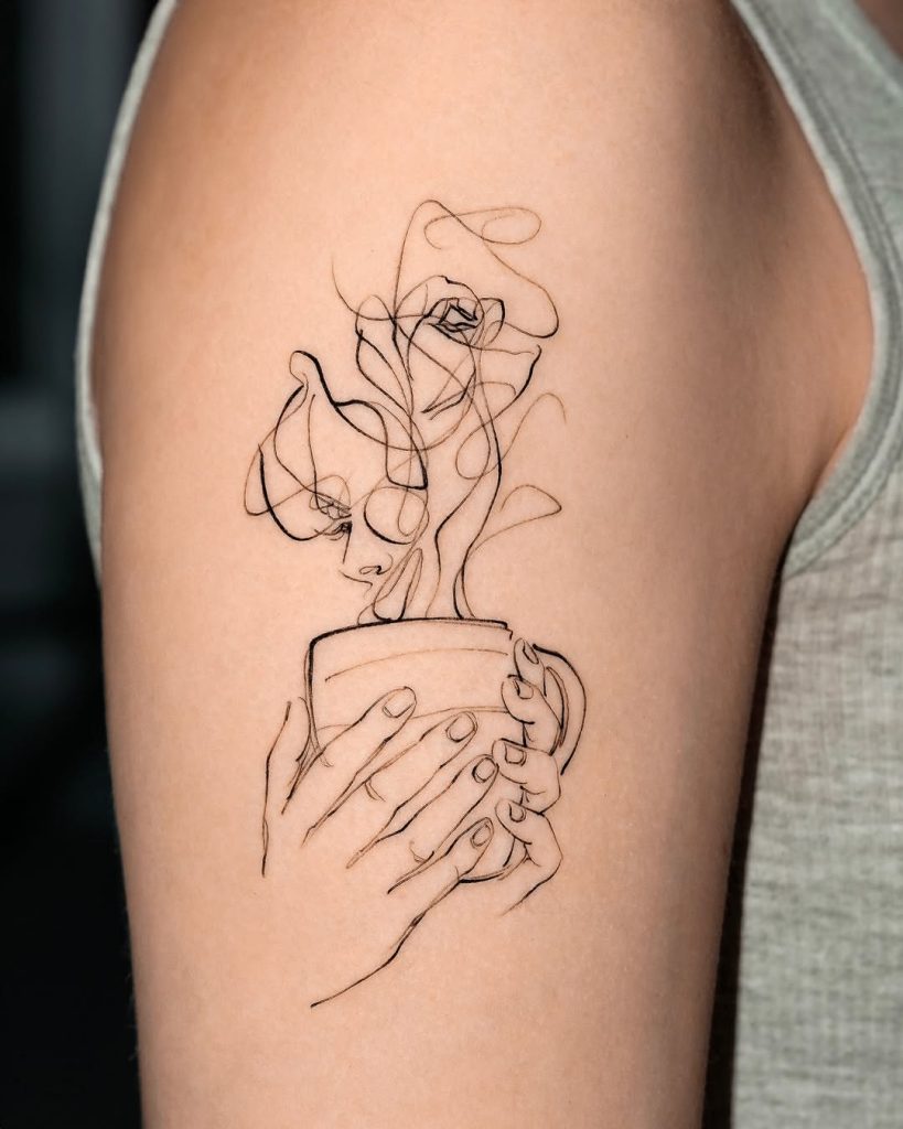 30 Line Work Tattoo Ideas: Minimal Ink with Maximum Expression ...