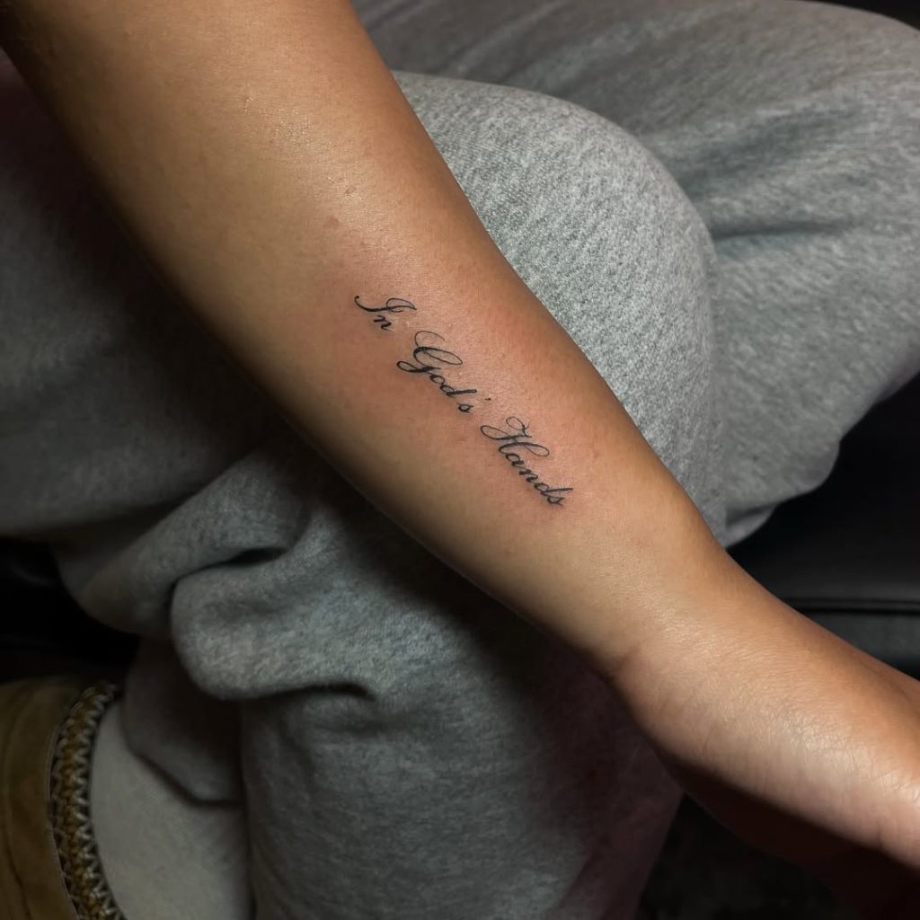 Script Tattoo Ideas: Fine Line Cursive, Chicano Gothic Lettering & Best ...