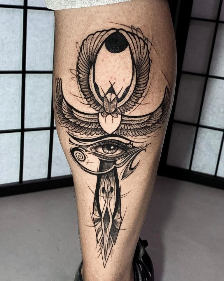 Egyptian Tattoo Ideas 2026: Anubis, Pharaoh, Eye of Horus, Ankh ...