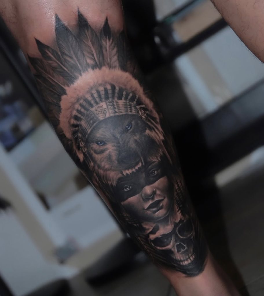 Native American Tattoo Ideas: Wolf, Eagle, Feather, Tribal Art ...