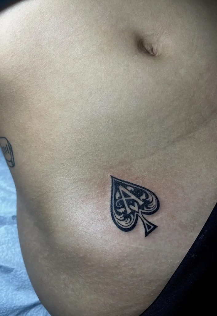 Spade Tattoo Ideas: Ace of Spades, Card Symbols, Minimal & Detailed ...