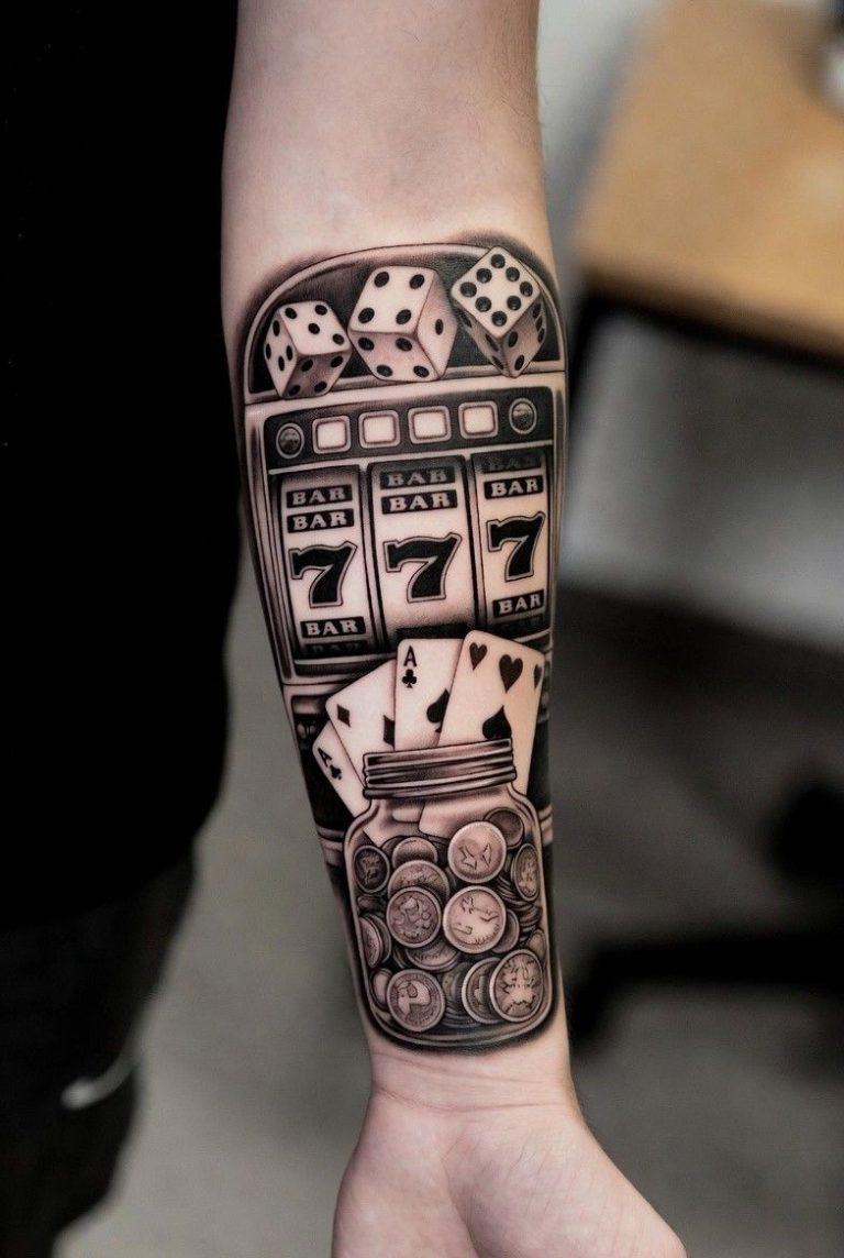 Gambling Tattoo Ideas for Men and Women: Vegas Sleeve Designs, Money ...
