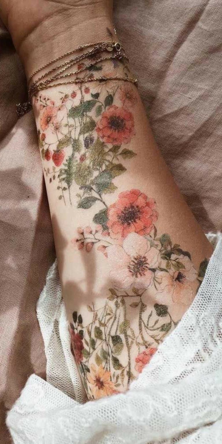 Botanical Tattoo Ideas 2026: Sleeve, Fine Line, Blackwork & Minimalist ...