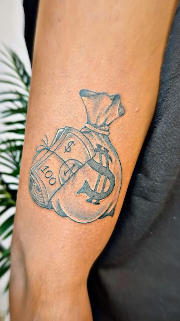 Money Tattoo Ideas For Men And Women: Sleeve Designs, Dollar Roll ...