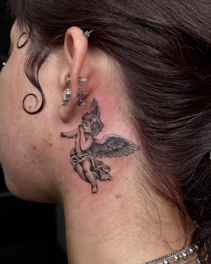 Angel Tattoo Ideas 2026 for Men and Women With Guardian, Cherub, Gothic ...