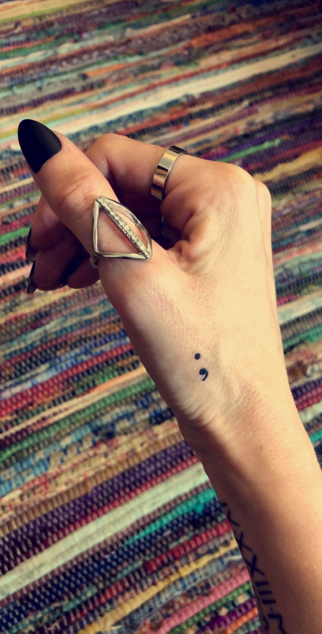Semicolon Tattoo Ideas 2026: 31 Meaningful Minimalist Designs, Symbols ...